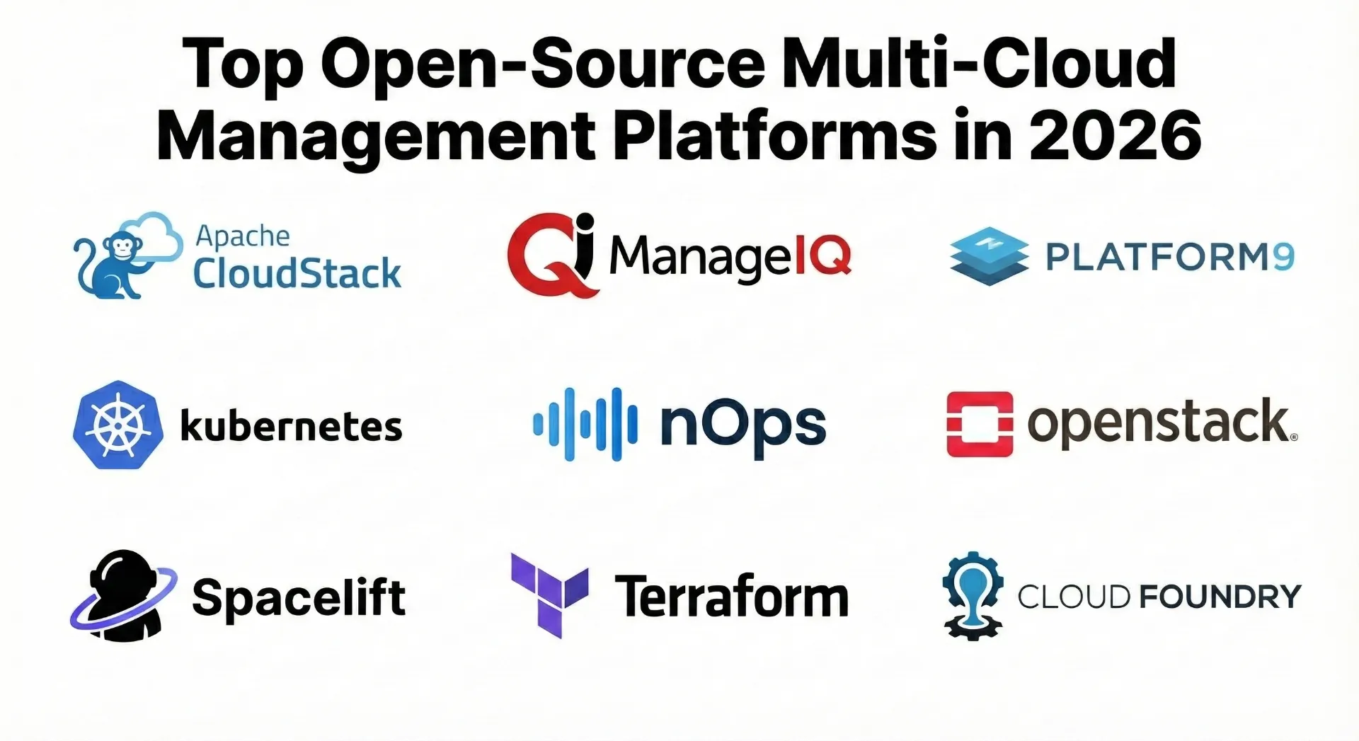open source cloud vendors
